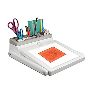 OttLite LED Light Box and Task Lamp Station | 3 Brightness Levels, 2 Storage Areas, Transformable | Great for Home, Office, Vinyl Weeding, Workshop, Crafters, Artists, Students