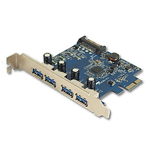 AOTECH AOK-USB3-4P-A Renesas D720201 Chip, 4 External USB Ports, UASP Mode, Utility Software Included