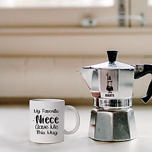 Cabtnca Aunt Gifts, My Favorite Niece Gave Me This Mug, Aunt Gifts from Niece, Birthday Gifts for Aunt from Niece, Uncle Gifts, Aunt Mug, Uncle Christmas Gifts, 11Oz