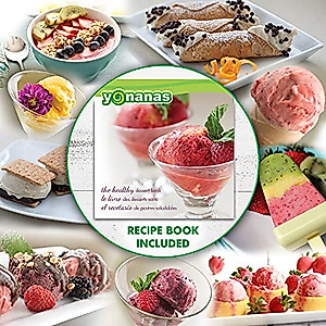 Yonanas 902CR Classic Vegan, Dairy-Free Frozen Fruit Soft Serve Maker, Includes 36 Recipes, 200-Watts, Coral