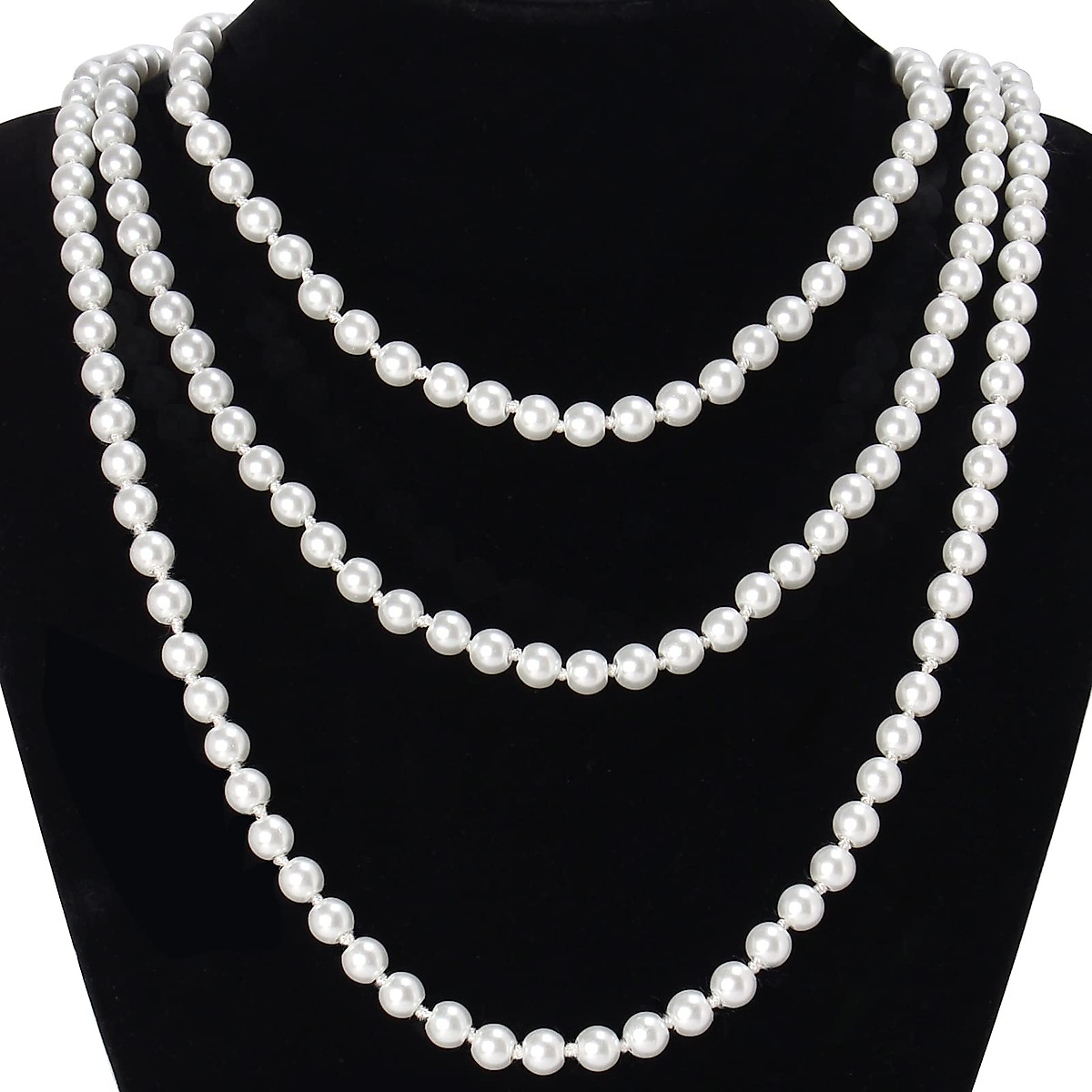 Yewong Fascinators Hat for Women Tea Party Headband Pillbox Kentucky Derby Hat Flower Cocktail Mesh Feathers Hair Clip Lace Gloves Pearl Necklace (White-1)