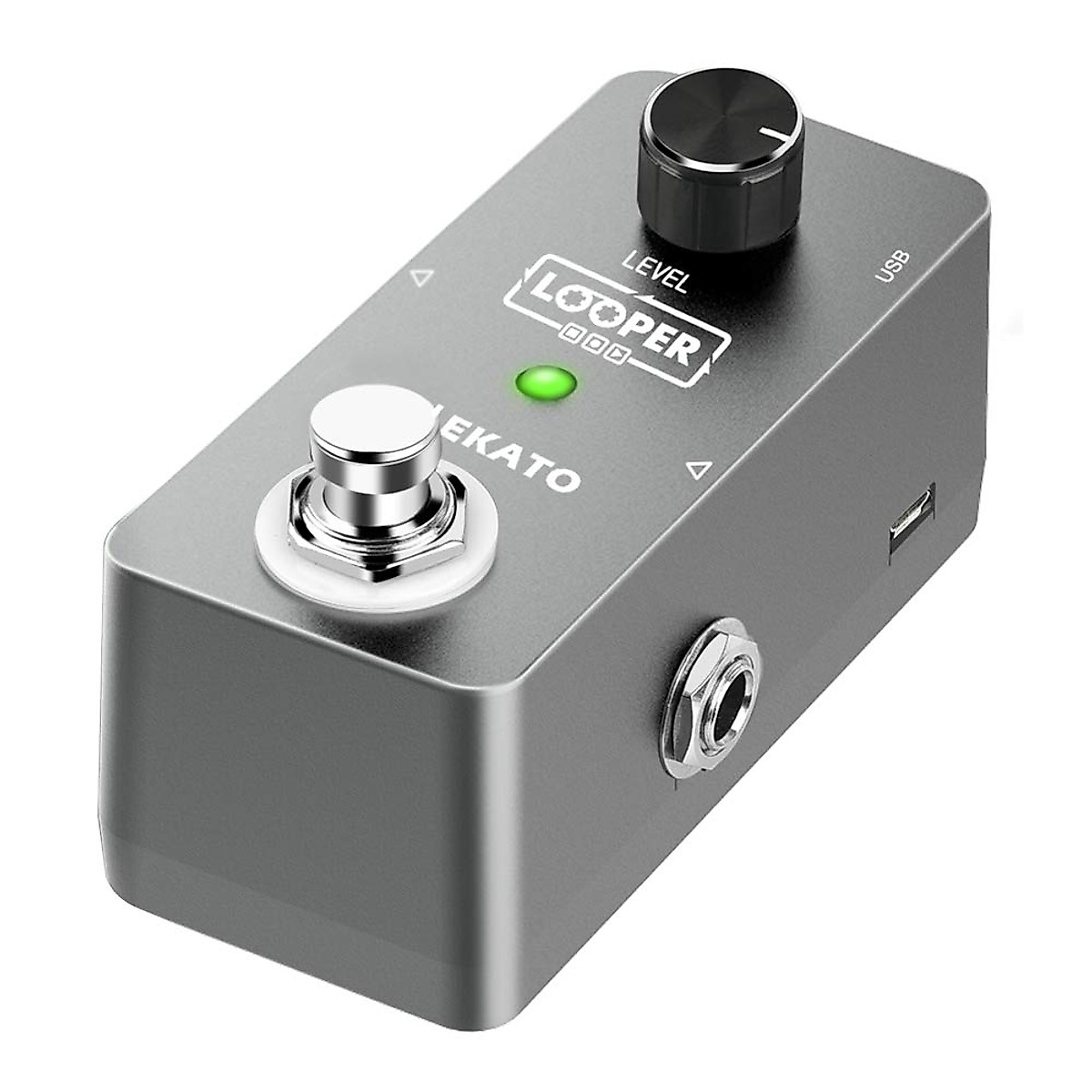 LEKATO Guitar Looper Effect Pedal Loop Pedal 5 Minutes Looping Time Looper Pedal ONE Looper Unlimited Overdubs