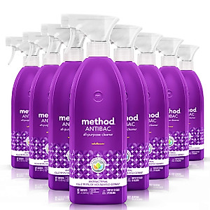 Method Antibacterial All Purpose Cleaner Spray, Wildflower, Kills 99.9% of Household Germs, 28 fl oz (Pack of 8)