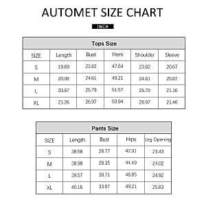 AUTOMET Womens Matching Lounge Sets 2 Piece Outfits Loungewear Sweatsuits Long Sleeve Crop Tops Wide Leg Sweatpants Two Piece Fall Clothes Winter Going Out Workout Spring Pajamas Fashion 2023