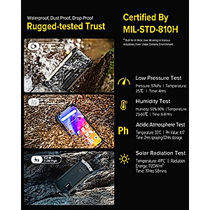 Ulefone Power Armor 13 (8GB + 128GB) Rugged Smartphone, 13200mAh Large Battery, FHD+ 6.81" Screen Octa-core 48MP Quad Camera Android 11, NFC OTG Wireless Charging, IP68 Waterproof Unlocked Cell Phone