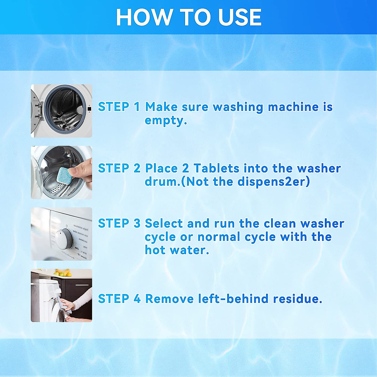 Galitoon washing machine cleaner