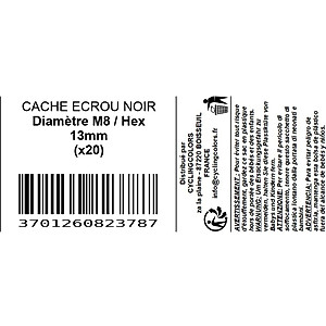 20X HEX NUT Cover Cap M4 to M30 Protection Bolt Round Hexagon Dome Black Screw Head CAR Plastic (Diameter M8 / Hex 13mm)