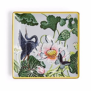 Wedgwood Wonderlust Waterlily Square Tray, 5.75", Multi