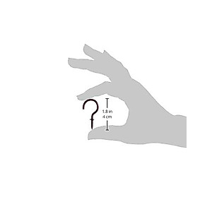 Liberty 160376 1-1/4" Cup Hooks (Pack of 18), Rubbed Bronze