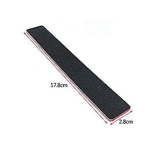 10Pcs Professional Washable Thick Nail Files Emery Board 60/60 Grit Black Nail Art Care Sanding Buffer Buffing Manicure Pedicure Tool