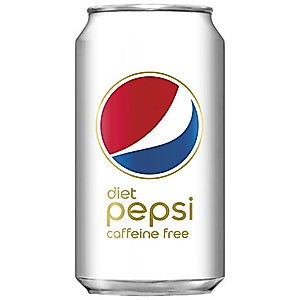Pepsi Cola Soda Pop, Diet Pepsi Caffeine Free, 12oz Cans (12 Pack)
