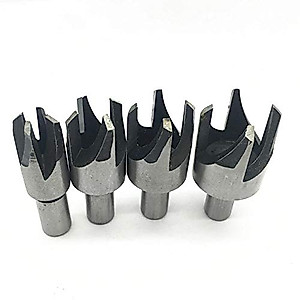 TOOLSTAR Plug Cutter/Wood Dowel Maker,8PCS Set Wood Plug Cutter Tenon Cutter Drill Bits Set Straight and Tapered Taper for Wood Set Trend Metric 6mm 10mm 13mm 16mm