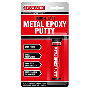 6 x Evo-Stik Hard and Fast Metal Epoxy Putty 50g