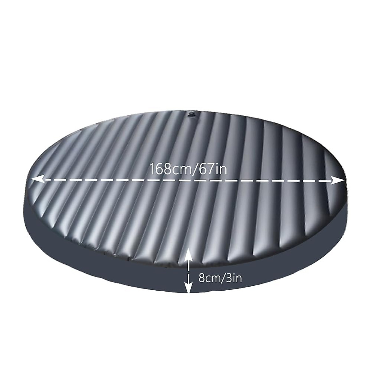 RJGKXE Outdoor Daybed Cushion,Round Matterss,Daybed Replacement Cushions,3" H X 66" D Circle,Upholstery Electric Inflatable Cushion,Pool Hammock,Water Hammock, Lounge Chair, Hammock, Drifter