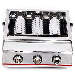 Portable Grill 3-Burner Tabletop Propane Gas Grill 18'' x 10'' Outdoor Camping Cooking Grill Table Top Propane Gas BBQ Patio Garden Picnic Backyard Barbecue Grill