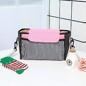 Diaper Bag, Large Capacity Stuff Travel Tote Hanging for Mom and Dad(Pink)