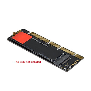 Cablecc NGFF M-Key NVME M.2 SSD to PCI-E Express 3.0 16x X4 Adapter Without Bracket Black