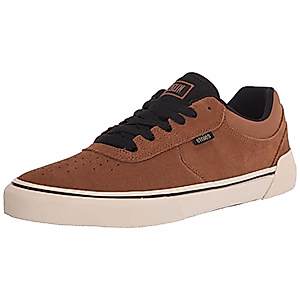 Etnies Men's Joslin Vulc Low Top Skate Shoe, Brown/Black, 12