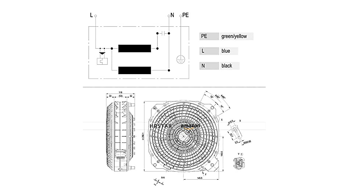 ebmpapst K2E250-AH38-16 115V Cabinet Fan | Reliable Cooling Solution