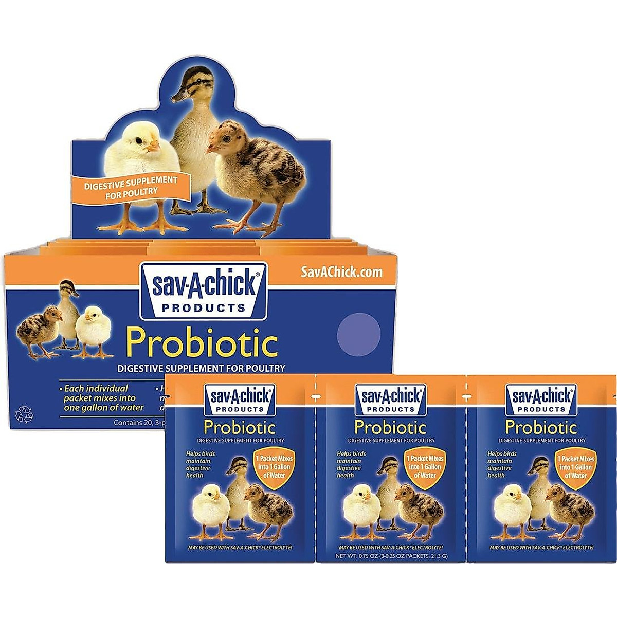 Sav-A-Chick Probiotic 3 packets .17oz