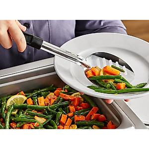 3 Pcs Large Slotted Spoons Stainless Steel, Cooking Spoons, Slotted Spoons for Cooking, 13 inches Metal Slotted Spoons, Slotted Serving Spoons, Kitchen Spoons Set with Coated Handle