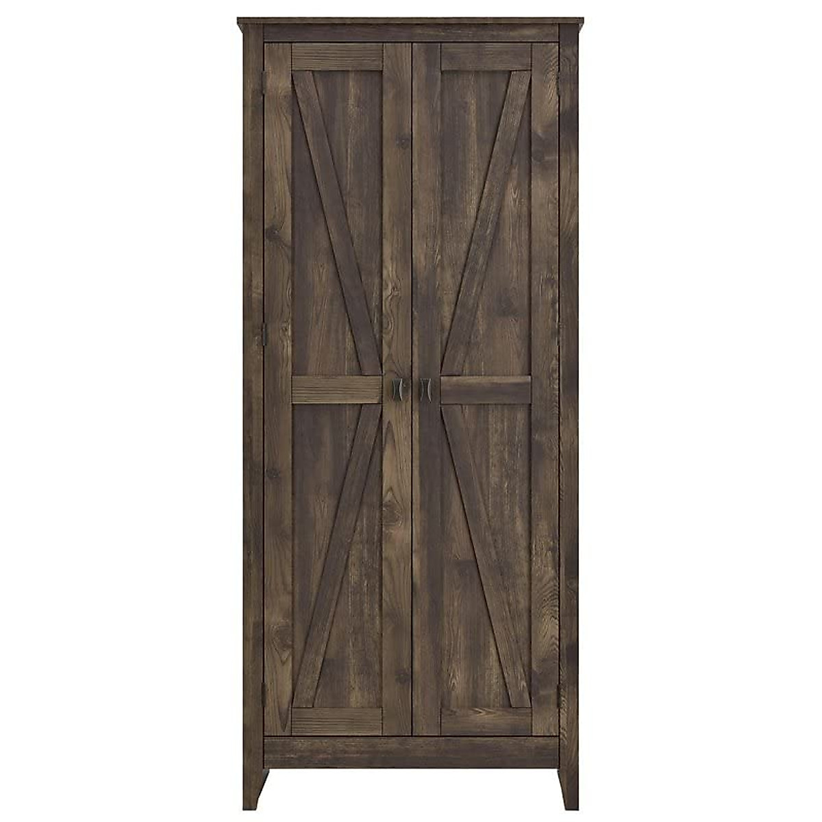 Ameriwood Home Farmington Wide Storage Cabinet, 31.5", Rustic