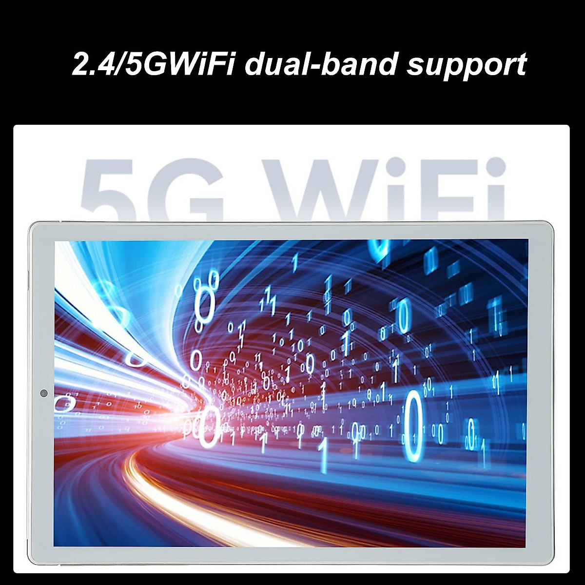 Huleo 10.1in Tablet, Front 5MP Rear 8MP 100 to 240V Gaming Tablet for Business (US Plug)