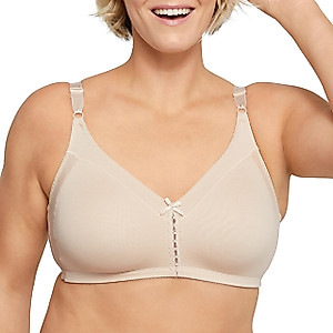 Bali Women's Woman's Double Support Cotton Wire-Free Bra, Soft Taupe,36C