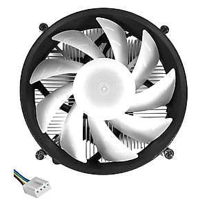 TRONWIRE TW-8 95W RGB LED CPU Cooler Aluminum Heatsink Copper Core Base 4-Pin PWM 92mm Fan Pre-Applied Thermal Paste for Intel Core i3 i5 i7 i9 Socket 1700 1200 1151 1150 1155 1156 Desktop PC