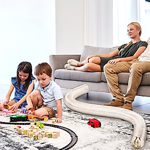 Sasylvia Ferret Thru Way Bunny Tunnel Two Way Rabbit Hideout Long Ferret Tunnel Tube Collapsible Ferret Toys Small Pet Fun Tunnel for Small Animals Guinea Pig Rat Chinchilla