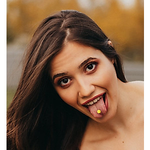 VANGOT 30Pcs 14G Surgical Steel Tongue Rings for Women Stainless Steel Nipple Rings Barbell Body Piercing