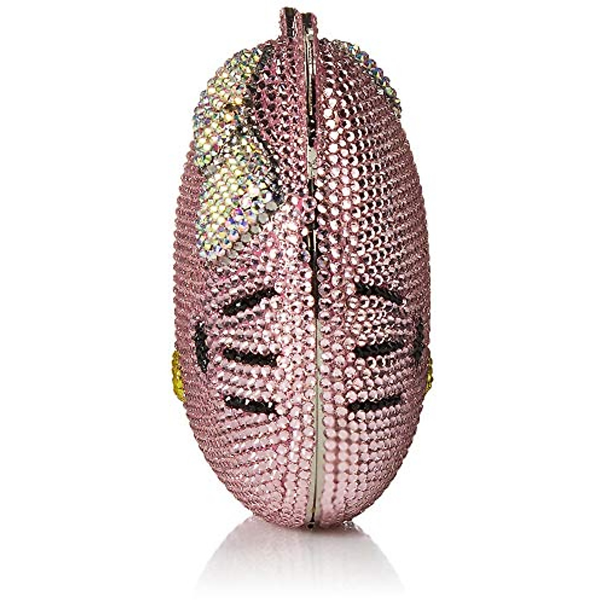 3-D Hello Kitty Cat Crystal Couture Clutch Special Occasion Holiday Party Evening Bag Pink