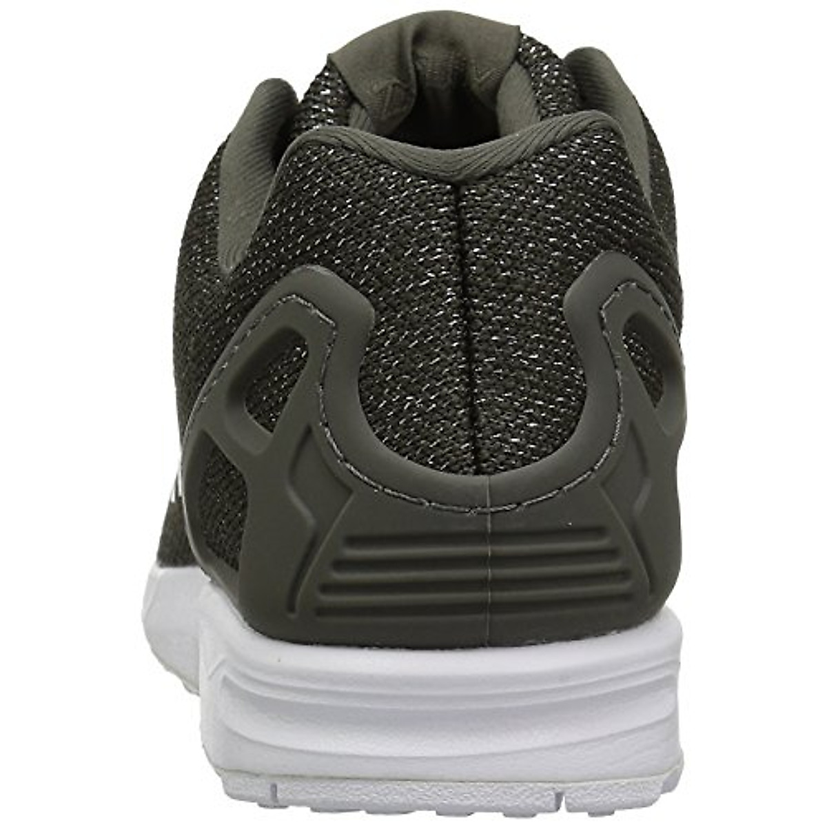 adidas Originals Women's Zx Flux Sneaker, Utility Grey/Utility Black/Silver Metallic, 5.5 M US