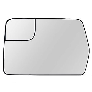 Left Driver Side Heated Mirror Glass Replacement For 2011 2012 2013 2014 Ford F150 Driver Side Mirror - for Ford F150 Side Mirror Glass for F150 Mirrors With Rear Holder - Replace BL3Z-17K707-E