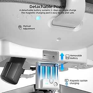 backrobo Smart Ergonomic Home Office Chair, Automatic Massage Lumbar Support and App-Controlled,3D Armrests, Executive Desk Chair with Adjustable Height for Home Office/Learning/Conference