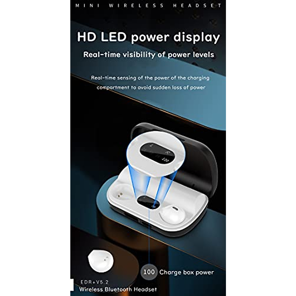 SZHTFX Invisible Earbuds Small Mini Wireless Bluetooth Earpiece Phone Discreet Earbud for Music, Home, Work