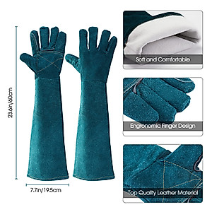 AOWPFVV Animal Handling Gloves Bite Proof Multipurpose Pet Glove for Trips to Vet Grooming Puncture Proof Training Anti-Bite Scratch for Cat Dog Snake Falcon Grabbing Reptile