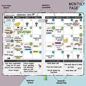 Planner Schedule, Undated Weekly & Daily Life Planner with Time Slots, Time Management Appointment Book Journal for Work & Personal Life (Style 2)