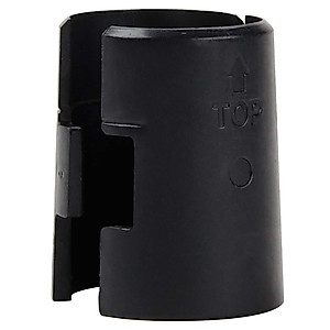 24 Pieces(12 Pairs) Wire Shelving Shelf Lock Clips for 1" Post- Shelving Sleeves Replacements for Wire Shelving System, Black