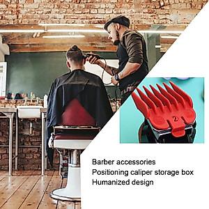 Clipper Holder,Limit Comb Storage Box Hair Clipper Positioning Caliper Comb Organizer Case,Clipper Guard Box for Hair Clipper Limit Comb Guide Attachment (02)