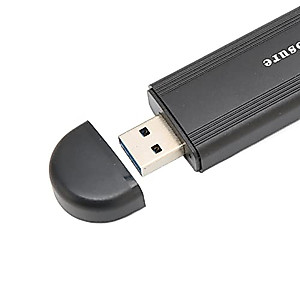 lonuo M.2 SSD Enclosure, M.2 NVME NGFF SSD Enclosure Adapter Plug and Play 10Gbps Dual Protocol Tool Free for Tablet for Desktop (Black)