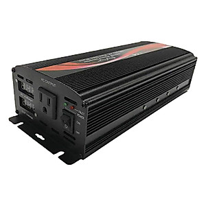KRXNY 1000W Watt Pure Sine Wave Car Power Inverter Converter 12V DC to 110V 120V AC 60HZ with LED Display