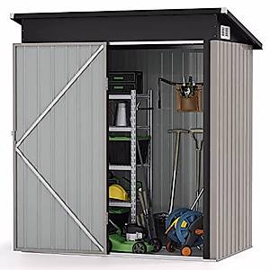 Jolydale 3’x5’ Outdoor Storage Shed, Garden Metal Shed for Bike, Outdoor Tool Storage Shed, Outside Lawn Mower Storage, Sheds & Outdoor Storage with Lockable Door for Backyard