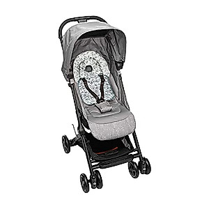 Boppy Head Support Noggin Nest, Sage Watercolor Leaves, for 3- or 5-Point Harness Systems, Helps Prop Baby’s Head in Bouncers, Strollers and Swings, 0-4 Months