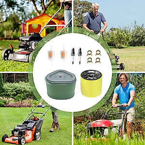 M92359 12 083 05-S 12 883 05-S1 1208314 Air Filter Compatible with Pro CV11-16 GY20574 M92359 AM121608 LT155 STX30 LX173 LX255 Lawn Mower Tune Up Kit