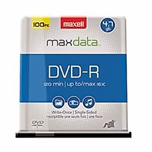 (3 Pack Value Bundle) MAX638014 DVD-R Discs, 4.7GB, 16x, Spindle, Gold