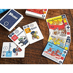 Science Ninjas : Valence Card Game- Advanced Chemistry + Simple Rules + Ninjas! Teach Kids How Molecules Form and Chemicals Interact!