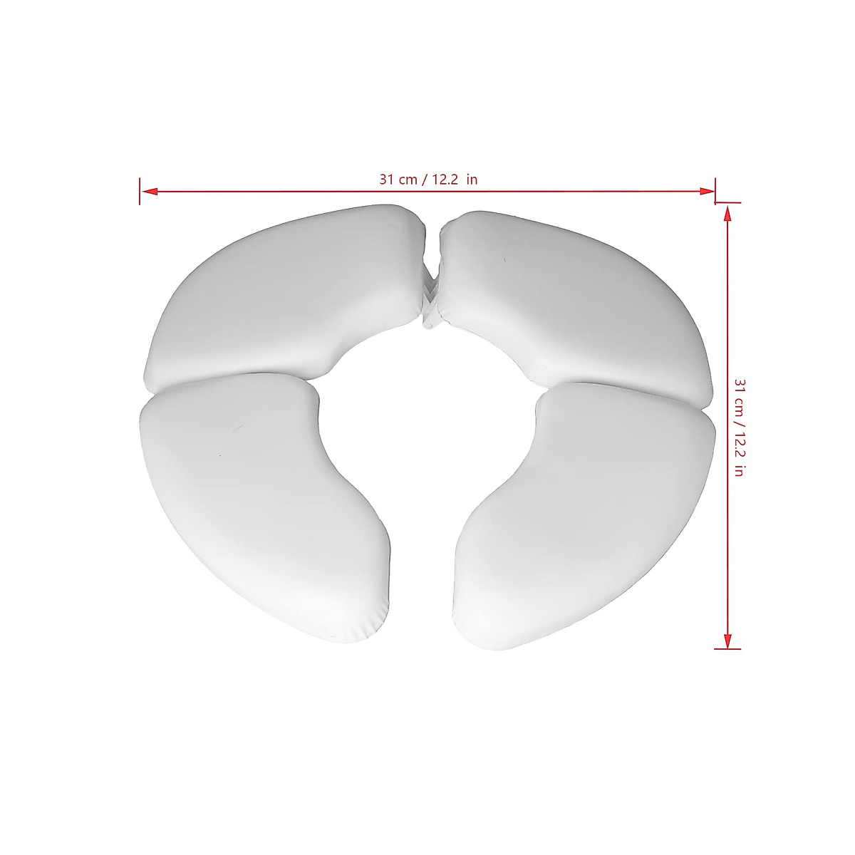 Travel Potty Seat Pad White Foldable Toilet Seat Pad Portable Eco Friendly Padded Toilet Seat Toilet Seat Cover Folding Travel Toilet Seat Recyclable Toilet Seat for Kids and Adults Potty,Toilet Mat