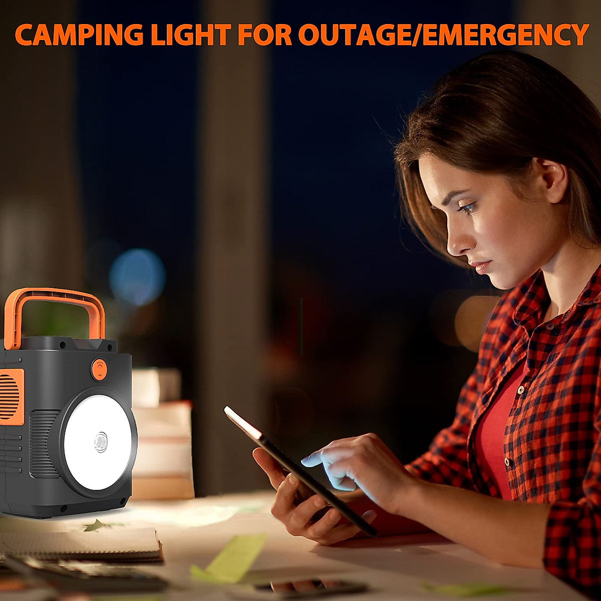 Takki 111Wh Portable Power Station with 30W Solar Panel included for Camping Outdoor Emergency Backup Supply