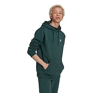 adidas Originals Men's Adicolor Essentials Trefoil Hoodie, Mineral Green, Medium